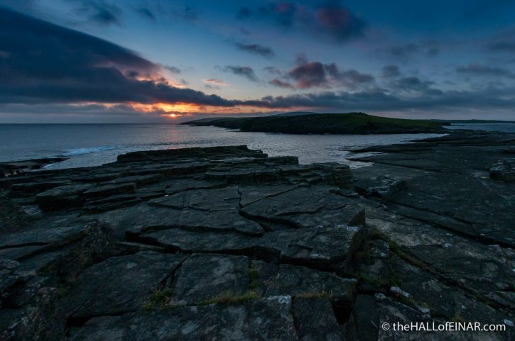 Westray from the Knowe o’ Skea – David at the HALL of EINAR