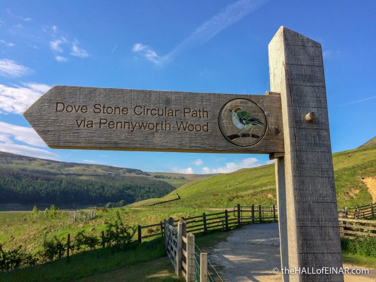 Signs of life at Dove Stone Reservoir – David at the HALL of EINAR